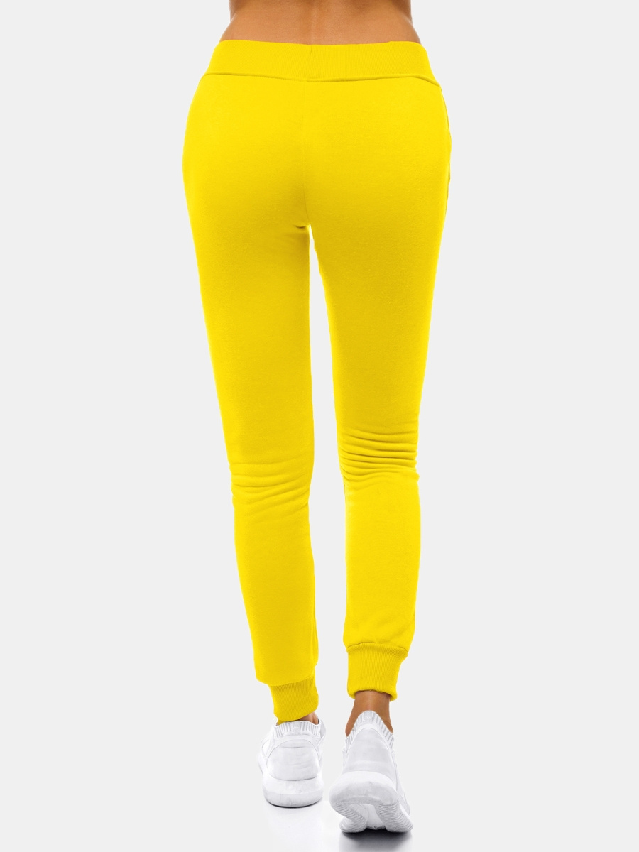 Women's Sweatpants - Yellow OZONEE JS/CK01 - Men's Clothing | Ozonee